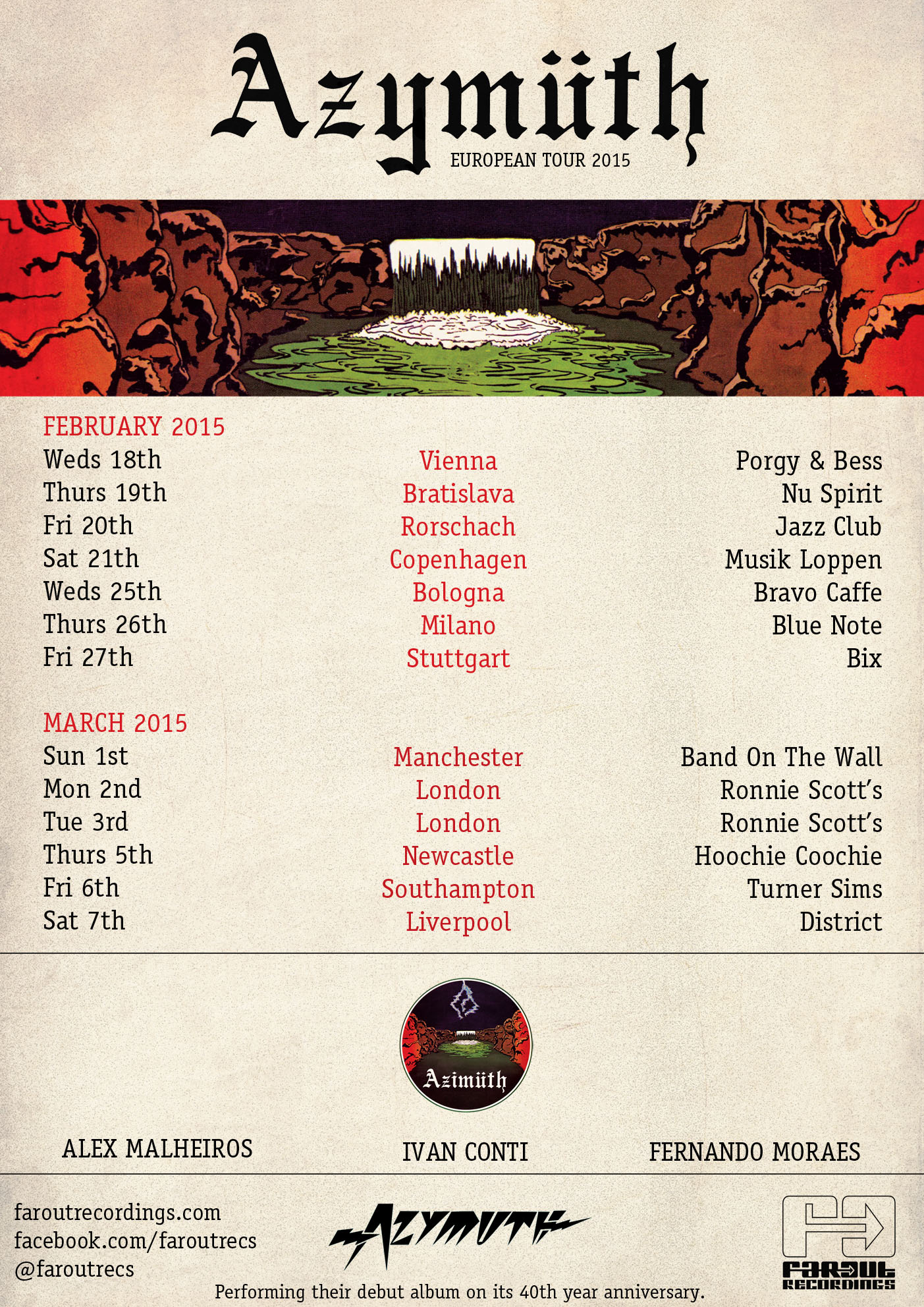 Azymuth To Tour Europe in Feb/March; Debut Album To Be Reissued ...